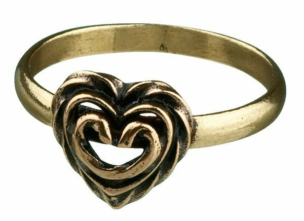 pronssinen talonsydän sormus - kellojakorukauppa