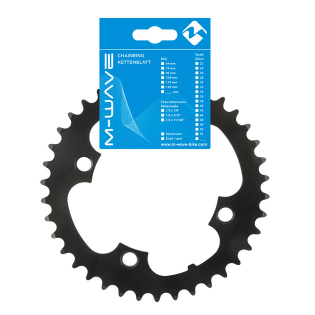 StyleRide | FRONT SPROCKET E-BIKE 38T BCD 104 STEEL BLACK – StyleRide ...