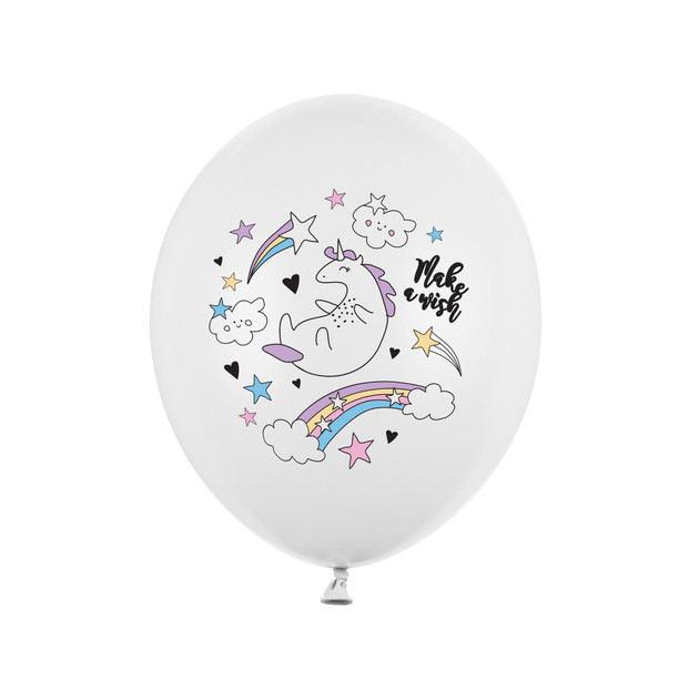 Ilmapallo Yksisarvinen, 30cm, 6kpl – hirnuinen.fi