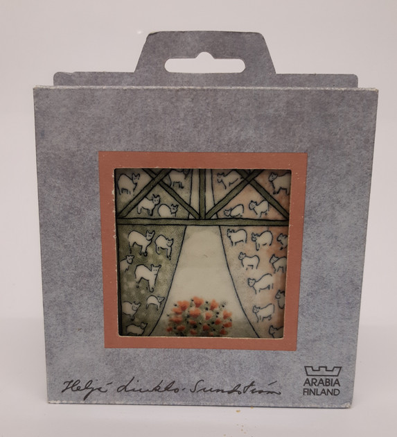 ARABIA "Rakas Koti" Seinälaatta. Heljä Liukko-Sundström. - LOYTOLAARI