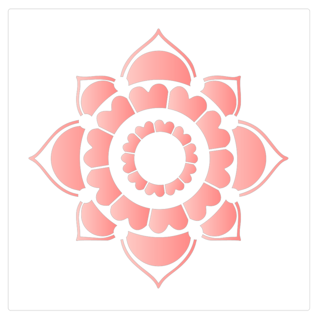 Mandala sabluuna - Valitse koko - Kalkkimaalikauppa.fi