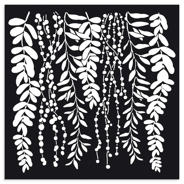 Sabluuna - 30 x 30 cm - Leaves - Kalkkimaalikauppa.fi