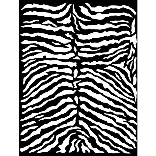 Sabluuna - Stamperia Thick Stencil Savana Zebra Pattern ...