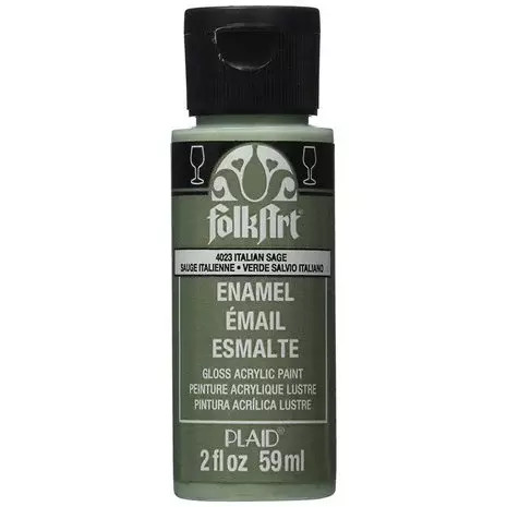 Lasimaali vihreä - Folkart Enamel Glass Italian Sage 59 ml ...