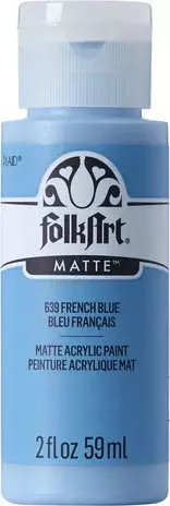 Sinistä akryylimaalia - FolkArt Matte - French Blue 59 ml ...