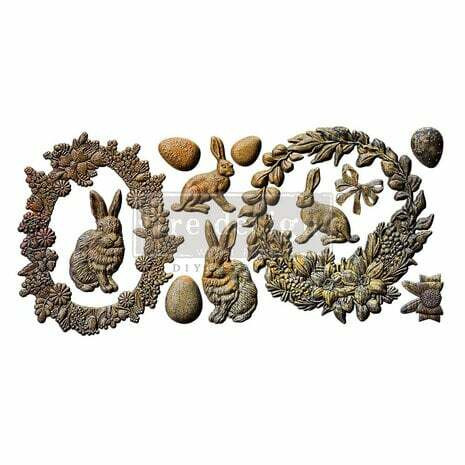 Koristemuotti pupu - Re-Design with Prima Decor Mould Easter Wreaths ...