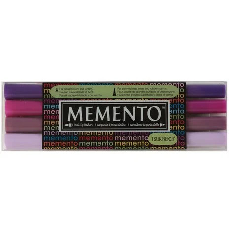 Maalikynät, Tsukineko Memento Ink Marker Dual Tip Juicy Purples ...