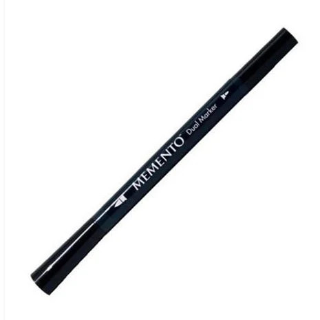 Maalikynä, Tsukineko Memento Ink Marker Dual Tip Tuxedo Black ...