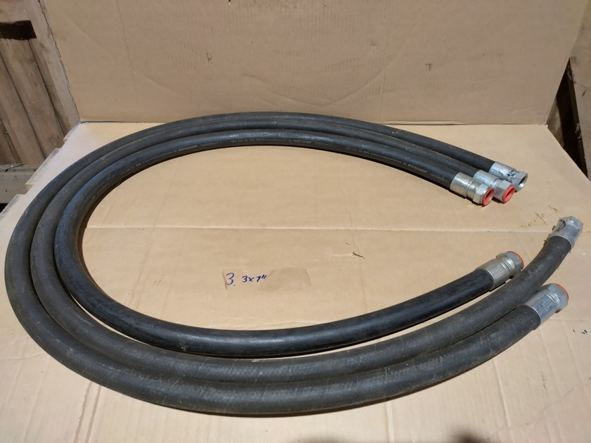 3. hydrauliletku 1". Päät sk-sk R1"- jic 1 5/16 210bar 240cm 2kpl + 1 ...