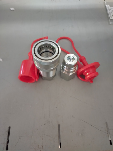 Pikaliitinpari suojilla 1/2" - EP-hydrauliikka