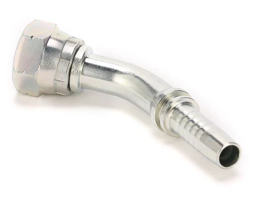 Letkuliitin BSP sisäkierteellä, 45 asteen kulma. Liitin 3/8" letkukara ...