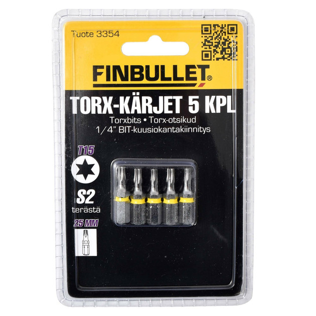 Finbullet Torx T15 ruuvauskärkisarja - alemaa.fi