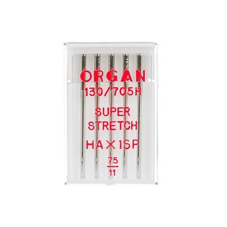 Ompelukoneen neula SUPER STRETCH HAX1SP 75/11 - Elävä Lankakori