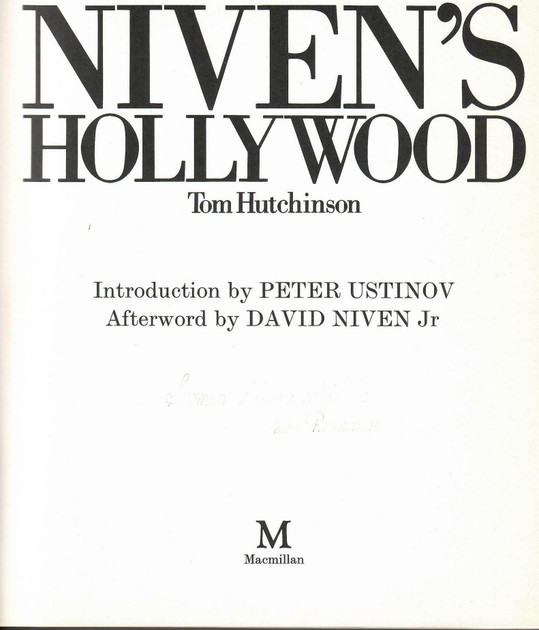 Hutchinson, Tom & Ustinov, Peter: Niven's Hollywood - Kirjakauppa ...