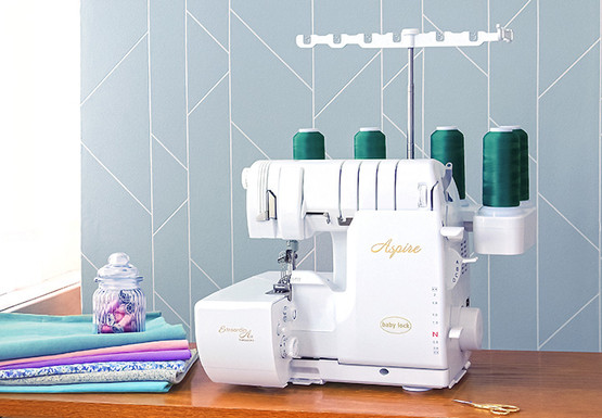 Baby Lock Aspire, 5-lankainen saumuri/peitetikkikone – Ompelukoneliike Halonen Ky
