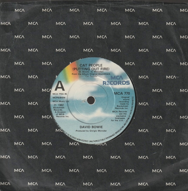 David Bowie: Cat People ( Putting Out Fire) / Paul's Theme 7" (Käyt ...