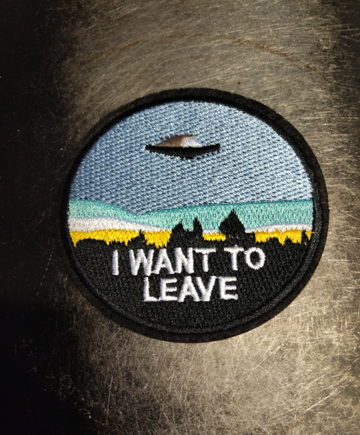 I want to leave patch – Horror-Shop verkkokauppa
