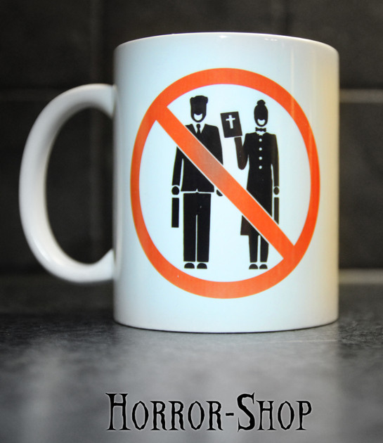 Say NO to Jesus mug, white - Horror-Shop verkkokauppa