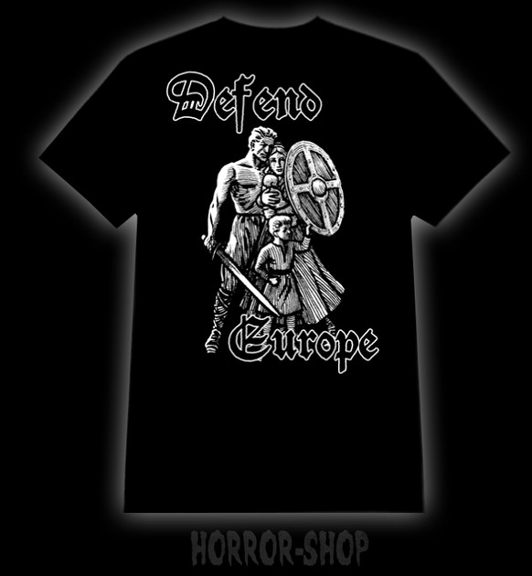 Defend Europe T-shirt - Horror-Shop verkkokauppa