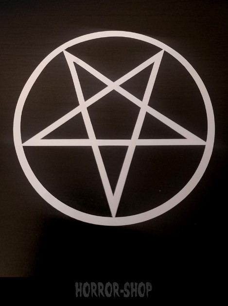 Pentagram vinyl sticker cutted shape/with transfer film – Horror-Shop ...