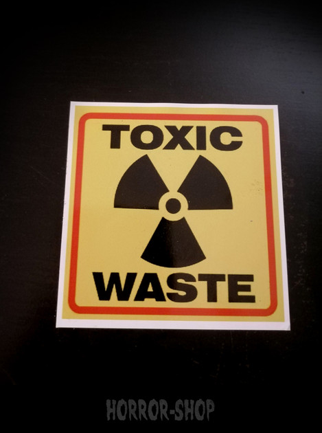 Toxic waste vinyl sticker – Horror-Shop verkkokauppa