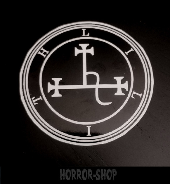 Sigil of Lilith, aprx 80mm vinyl sticker – Horror-Shop verkkokauppa