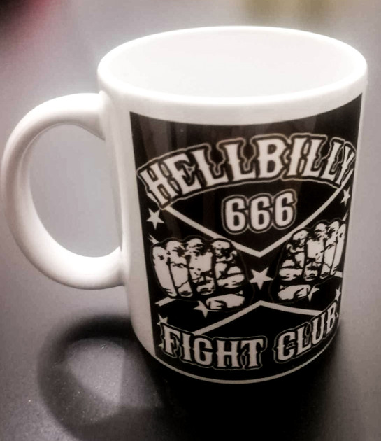 Hellbilly Fight Club mug – Horror-Shop verkkokauppa