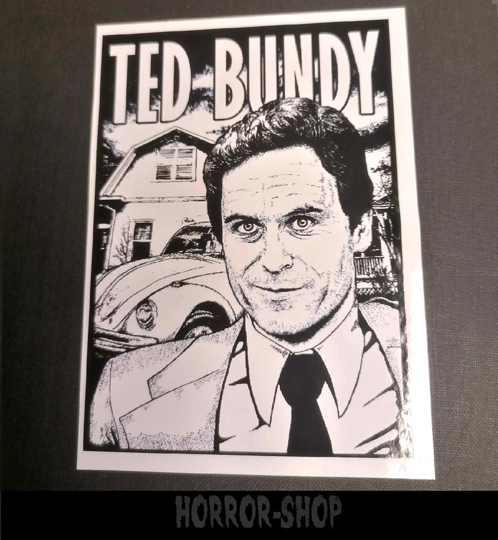 Ted Bundy Vinyl sticker - Horror-Shop verkkokauppa