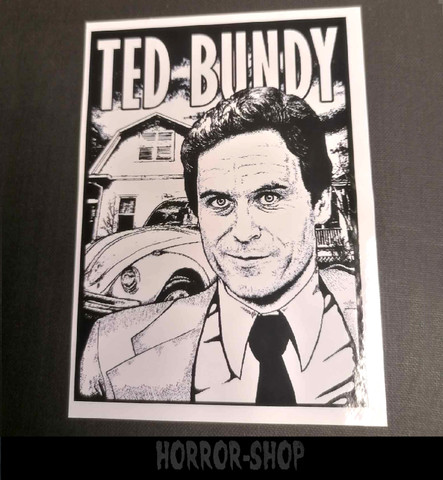 Ted Bundy Vinyl sticker - Horror-Shop verkkokauppa
