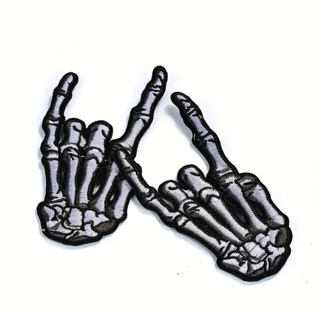 Skeleton hand patch – Horror-Shop verkkokauppa