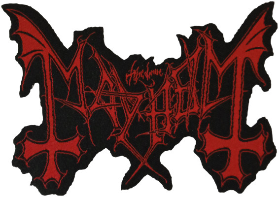 MAYHEM Logo cut out - Patch – Horror-Shop verkkokauppa