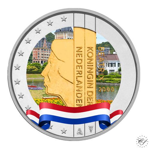 Alankomaat 2 € 2001 Beatrix, väritetty (#1) - Eurospecial.fi