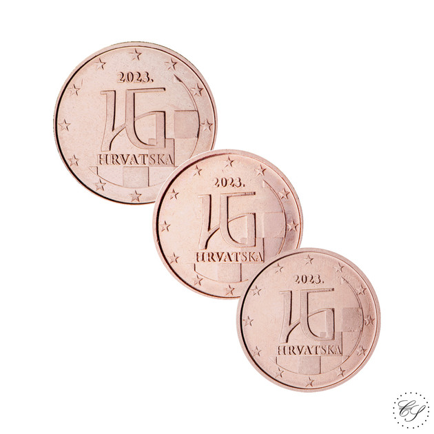 Kroatia 1s, 2s & 5s 2023 UNC - Eurospecial.fi