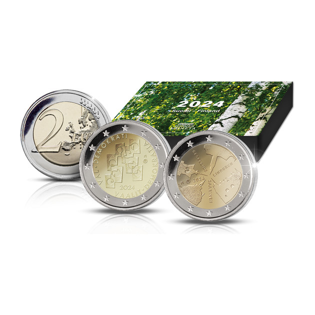 Suomi 2 € 2024 Vaalit & Arkkitehtuuri, Proof - Eurospecial.fi