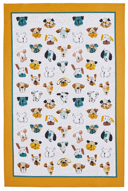 Keittiöpyyhe veikeät koiranaamat - Kananlento