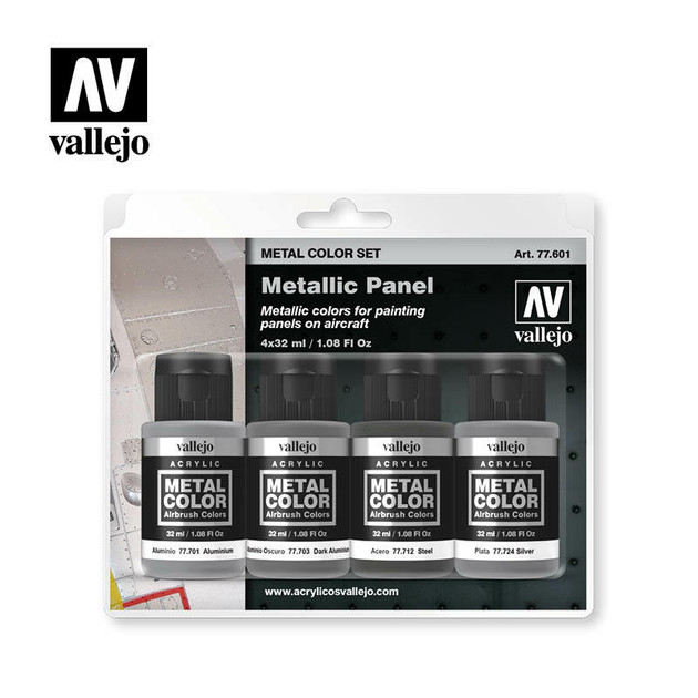 Vallejo Metal Color 77.601 Metallic Panel Set 4x32ml – Harrasteässä