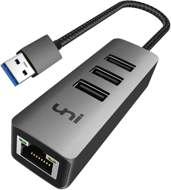 CMD 3-Porttinen USB-HUB + Ethernet - Cadmandata Oy
