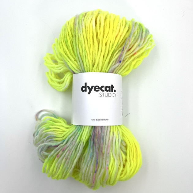 dyecat Studio Pencil roving 2-ply yarn Pingu 2.0 – www.jaananlankapaja.fi
