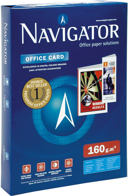 Navigator Office Card kopiopaperi A4 160g 250 arkkia - www.ptt-kauppa.com