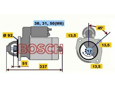 Starttimoottori Bosch 0001231004 - X-Rauta.fi