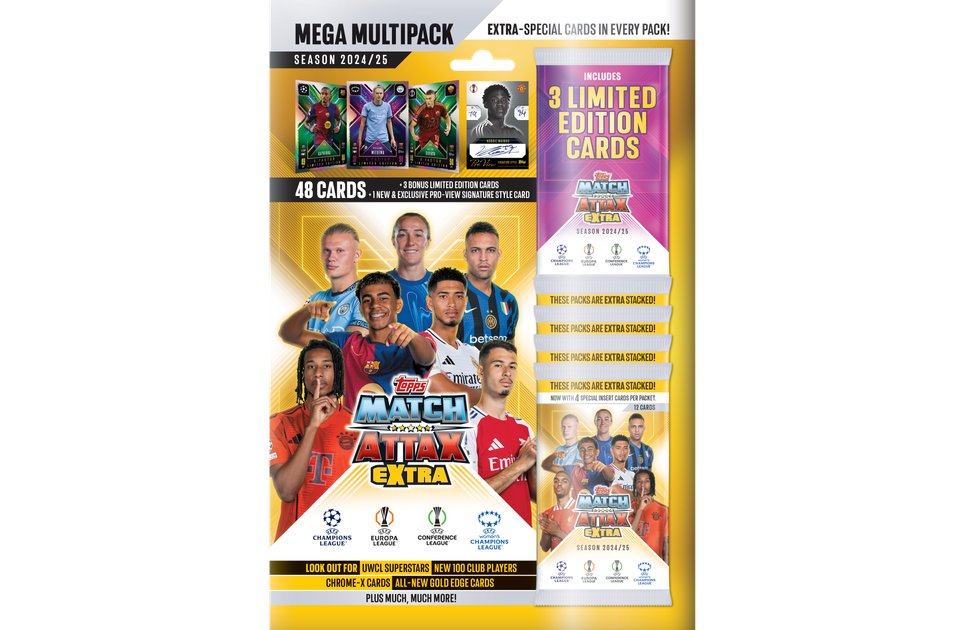 Topps Match Attax Champions League 2024/25 Extra Mega Multipack ...