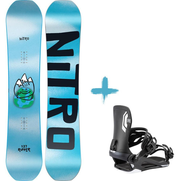Nitro Ripper Youth 132-137cm Lumilautapaketti – Talmashop