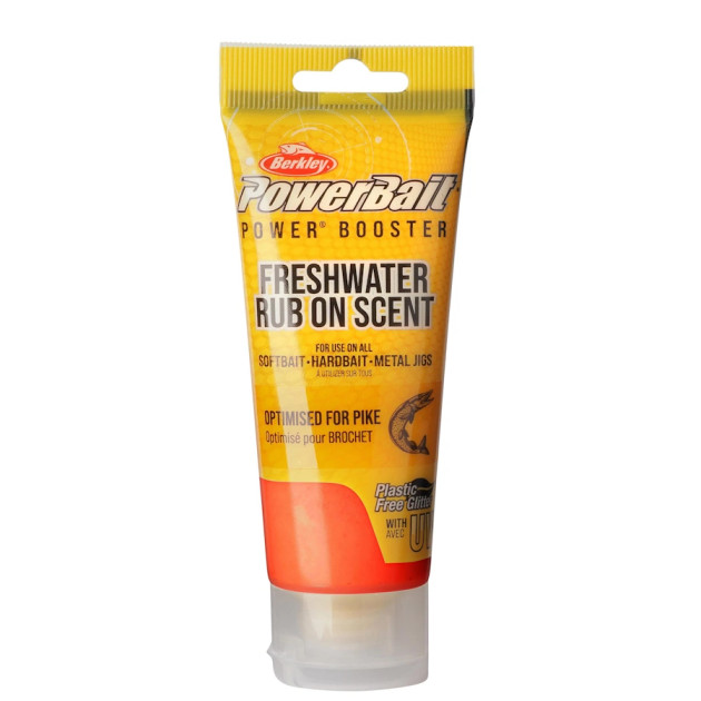 Berkley PowerBait Gel Pike Fish Oil Orange Gold Flake - Jigiparatiisi