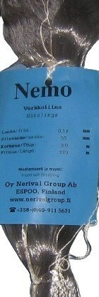 Nemo-verkkoliina 0,12 x 33 mm x 2,1 m x 120 m SH (sinertävänharmaa ...