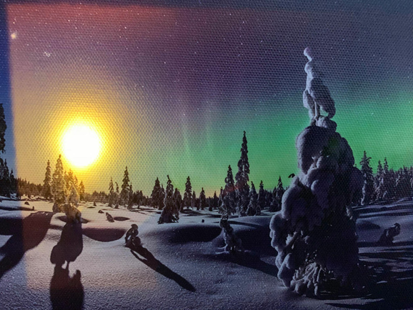 Led-taulu 20x15cm revontuli Posio Suomi – Sisustetaan