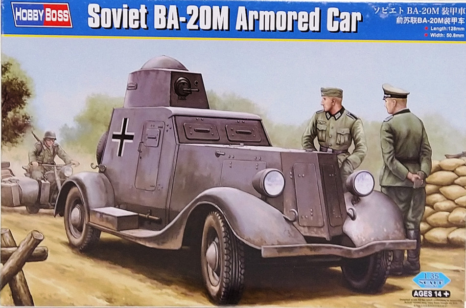Soviet BA-20M Armored Car, 1:35, pienoismalli, rakennussarja - Mallisto