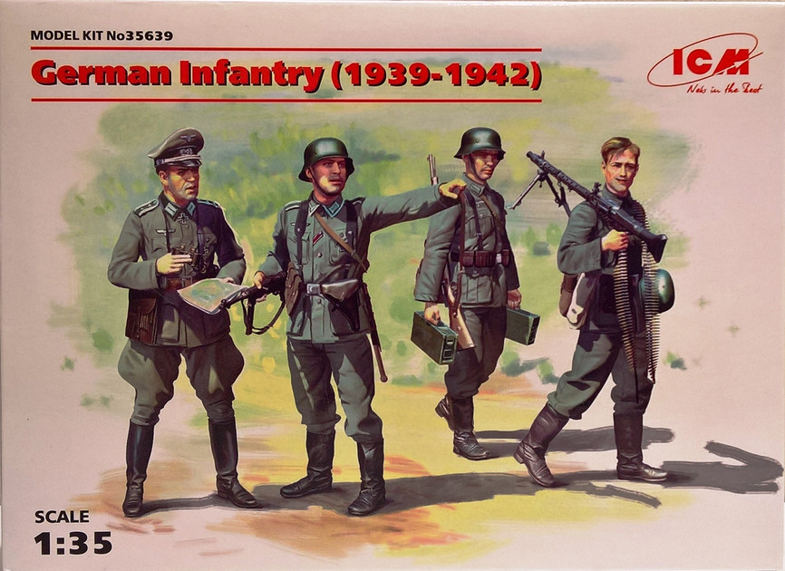 German Infantry (1939-1942), pienoismalli, rakennussarja - Mallisto
