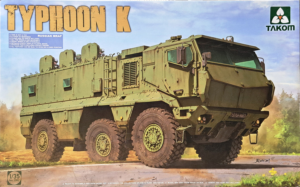 Russian MRAP Typhoon K, pienoismalli, rakennussarja - Mallisto