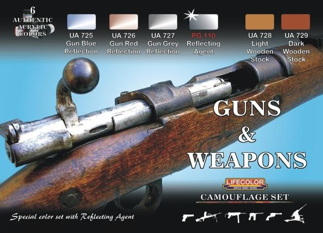 Guns and Weapons Paint Set