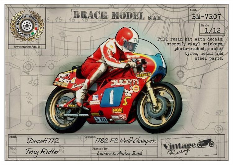 Ducati TT2 1982 Tony Rutter version (Full kit) 1/12